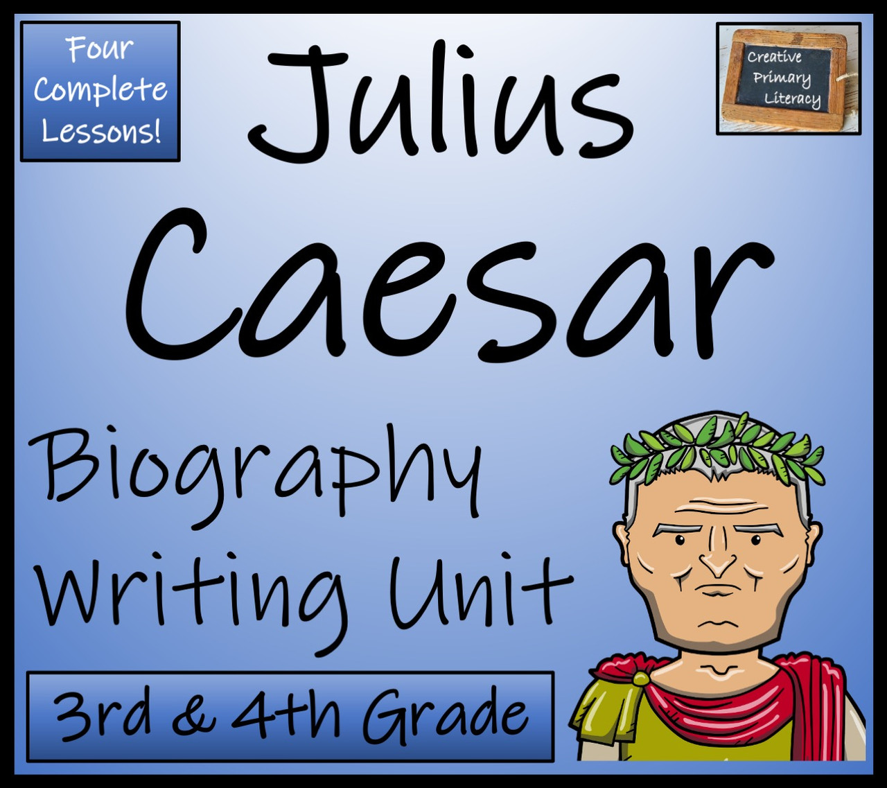 Julius Caesar Biography Writing Unit | 3rd Grade & 4th Grade - Amped Up ...