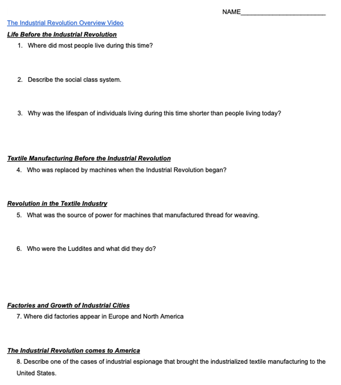 Industrial Revolution Bundle - Amped Up Learning