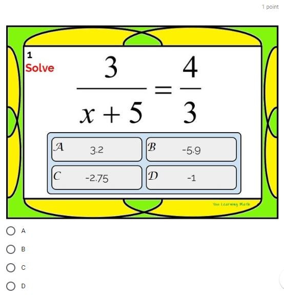 Solving Multi-Step Proportions: GOOGLE Forms Quiz - 20 Problems - Amped ...
