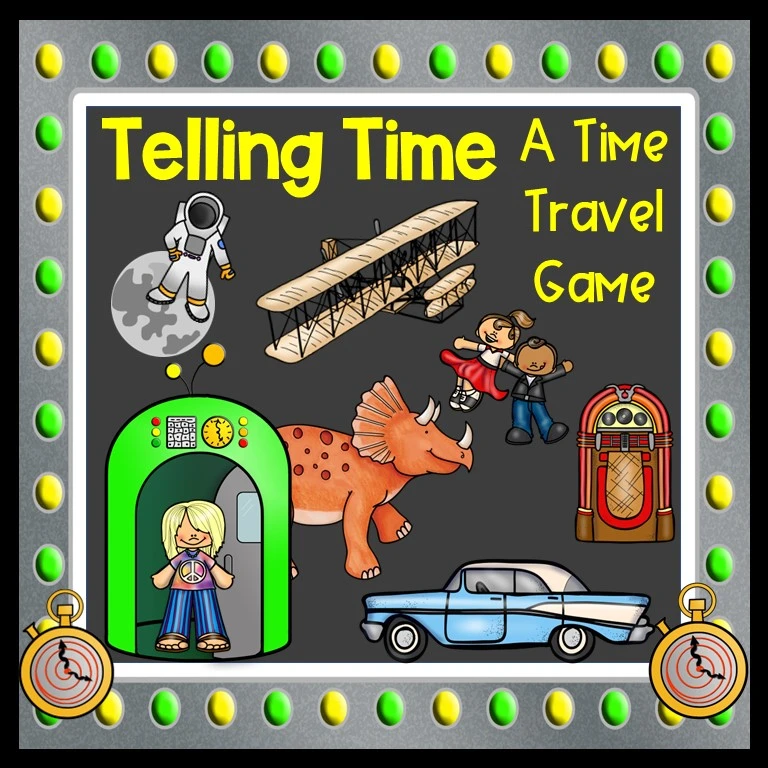 A Telling Time to the Nearest Minute Game - Time Travel - Amped Up Learning