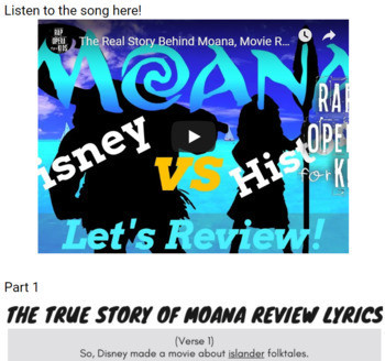 Google Forms Activities for Reading Comprehension Using Moana Parody ...