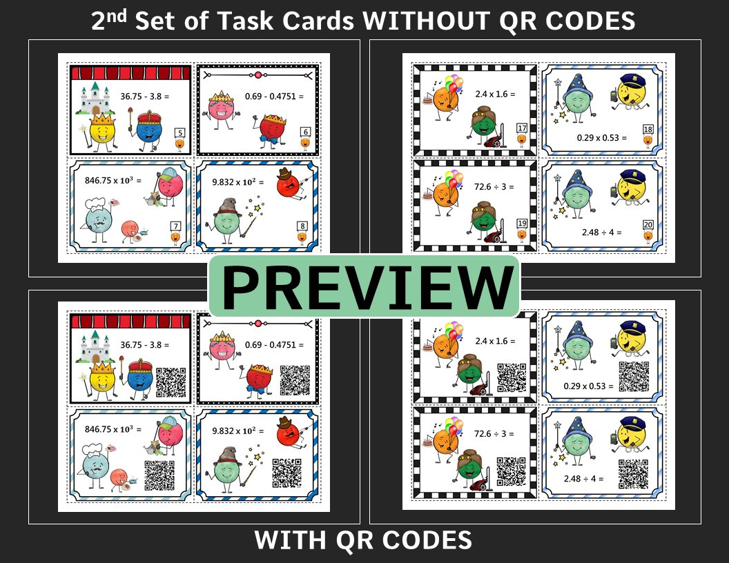 Decimal Game - Place Value, Round, Compare - Add, Subtract, Multiply ...