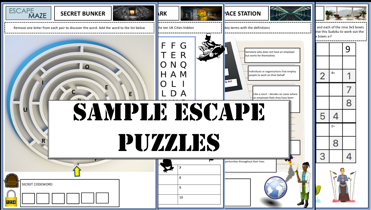Locations and Places Escape Room - Amped Up Learning