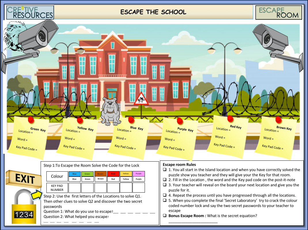 Computing Escape Room - Amped Up Learning