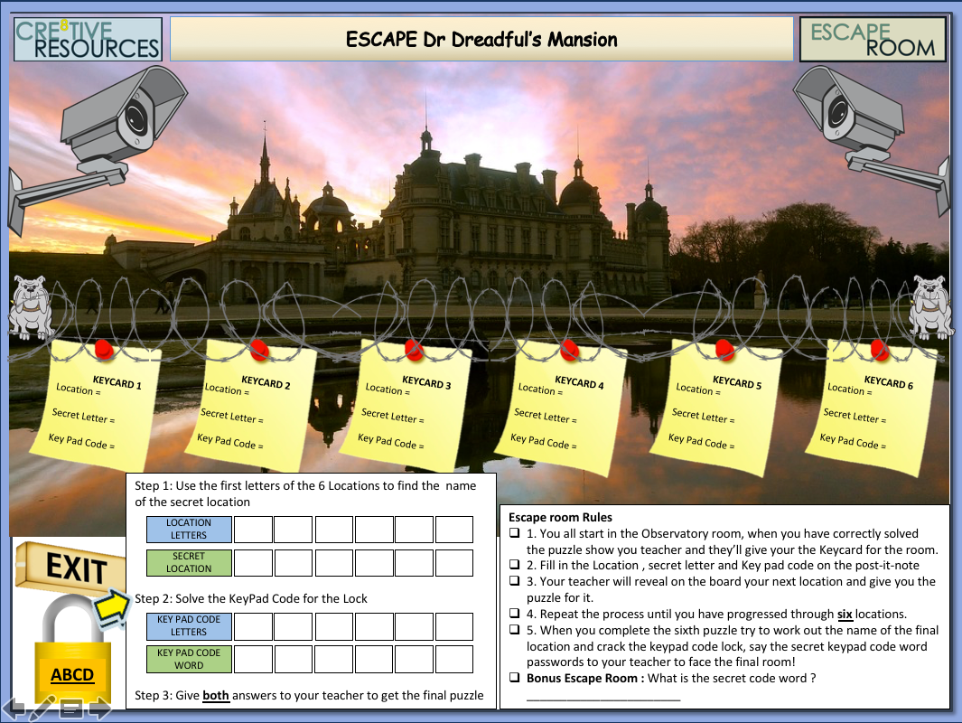 3rd Gen PE Digital Escape Room - Amped Up Learning