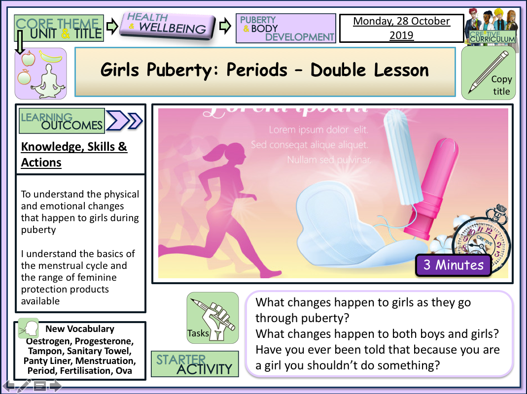 Puberty for Girls Lesson - Amped Up Learning