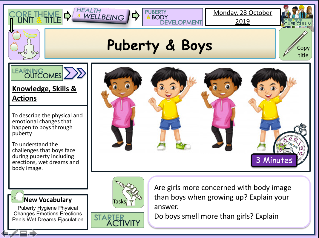 Puberty For Boys Lesson - Amped Up Learning