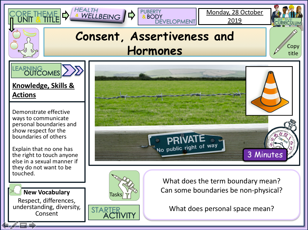 Assertiveness Consent and Hormones Lesson - Amped Up Learning