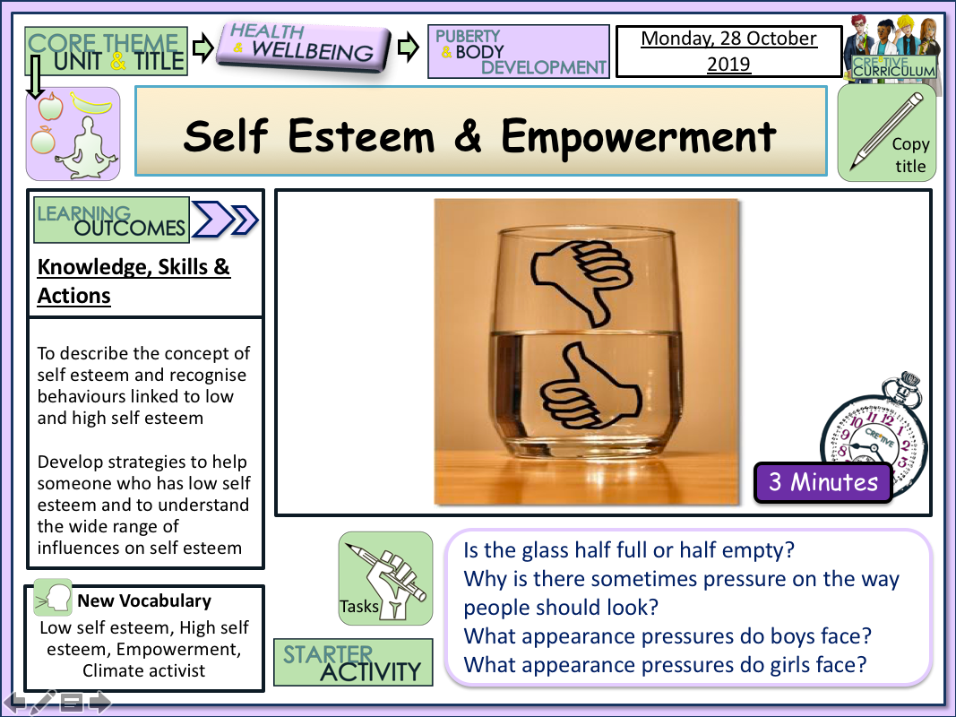Self Esteem Lesson - Amped Up Learning