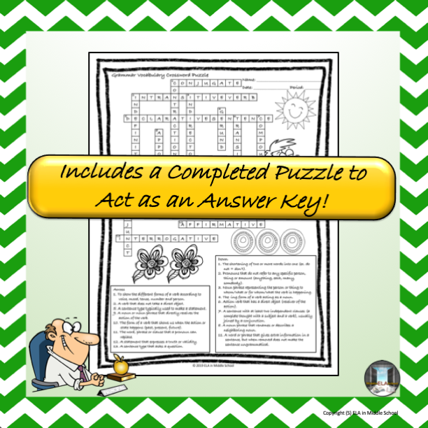 Grammar Crosswords (and Doodles!) 1 Parts of Speech - Amped Up Learning