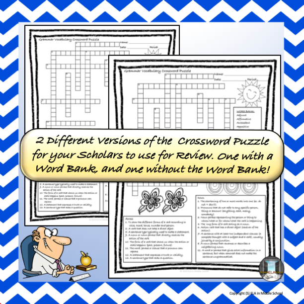 Grammar Crosswords (and Doodles!) 2 - More Grammar - Amped Up Learning