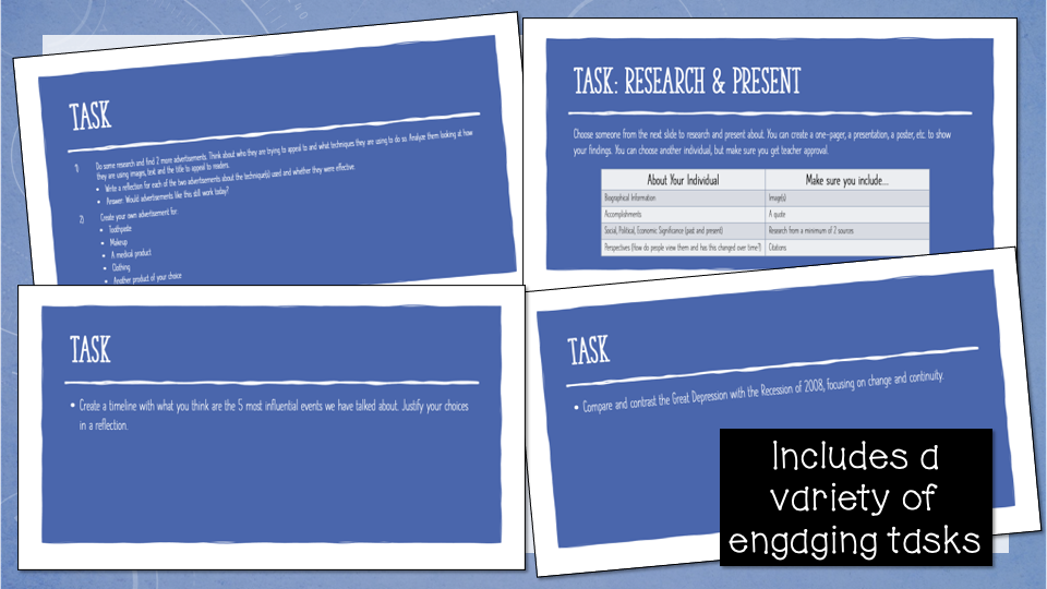Interwar Years 1920s-1930s PowerPoint with Scaffolded Notes [Editable ...