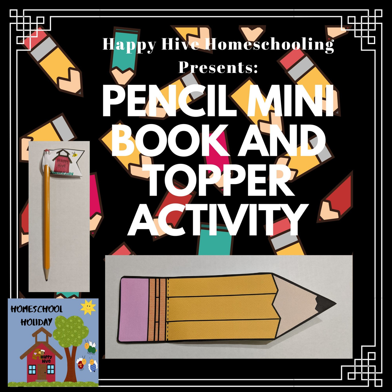 Pencil Mini Book Activity Paper and Digital for Distance Learning ...