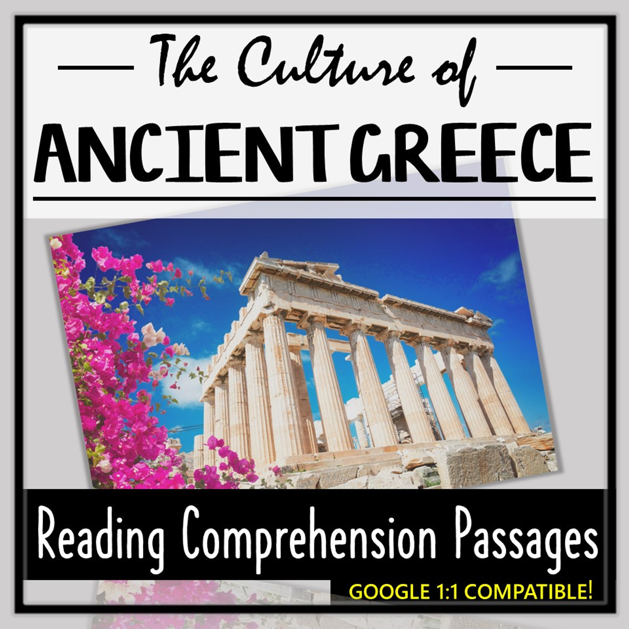 Ancient Greece Reading Comprehension- The Culture of Ancient Greece ...