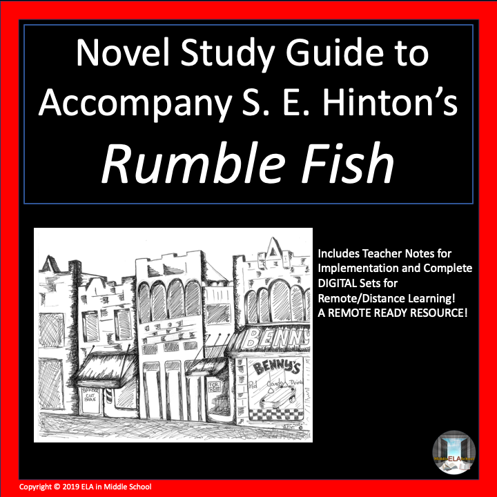 Novel Study Guide to Accompany S. E. Hinton's "Rumble Fish" - Amped Up ...