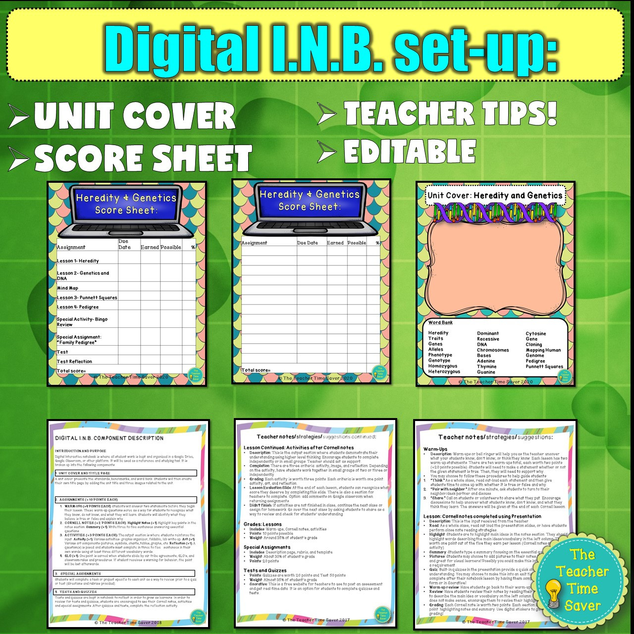Genetics & Heredity Biology Digital Interactive Notebook - Amped Up ...