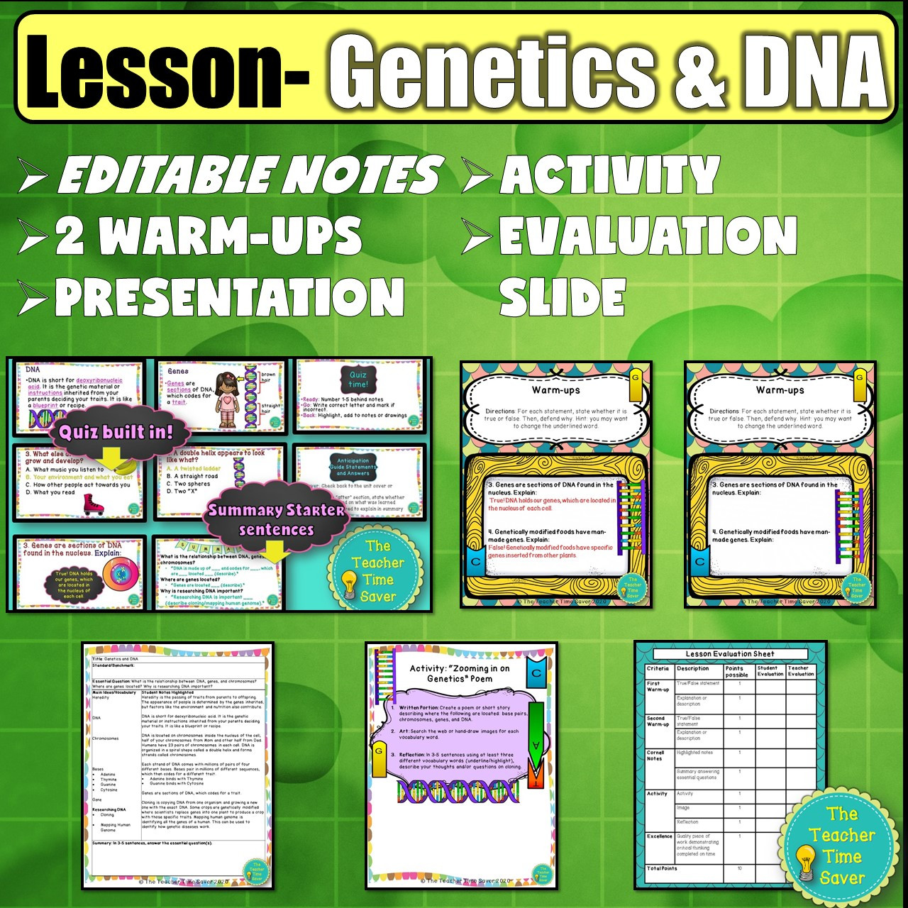 Genetics & Heredity Biology Digital Interactive Notebook - Amped Up ...