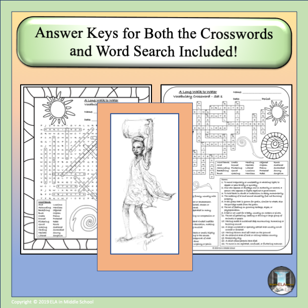 A Long Walk to Water Word Puzzles (and Doodles!) Set 1 - Amped Up Learning