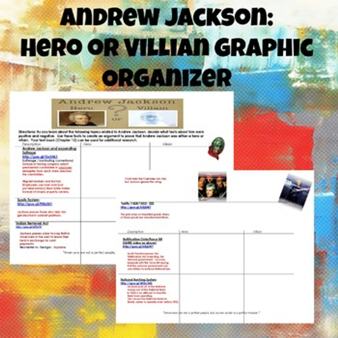 Andrew Jackson Hero or Villain - Amped Up Learning