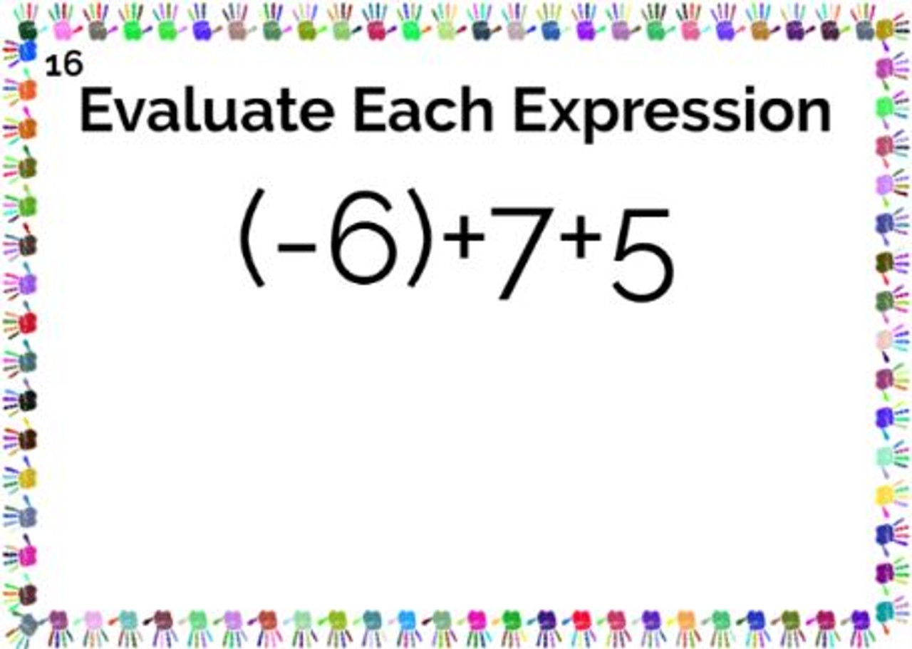 Addition and Subtraction of Integers including Word Problems: 40 Task ...