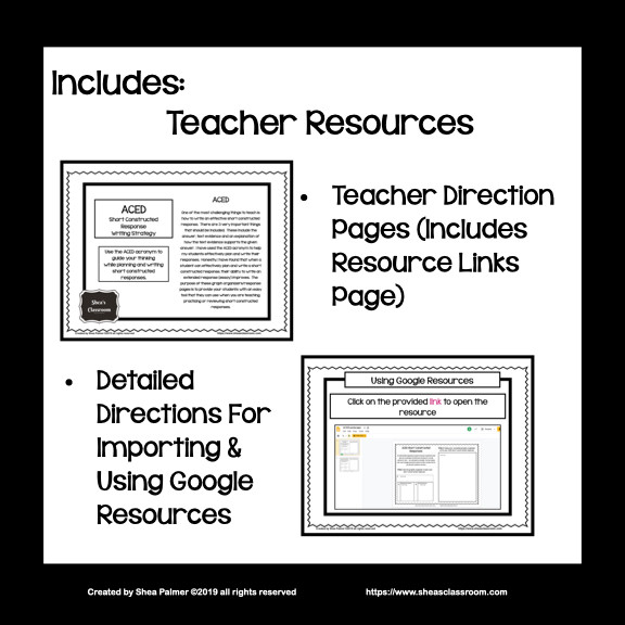 ACED Planning & Response Writing Mini-Unit - Amped Up Learning