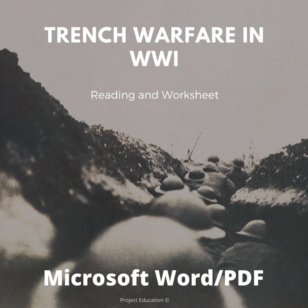 Trench Warfare in WWI Reading and Worksheet - Amped Up Learning