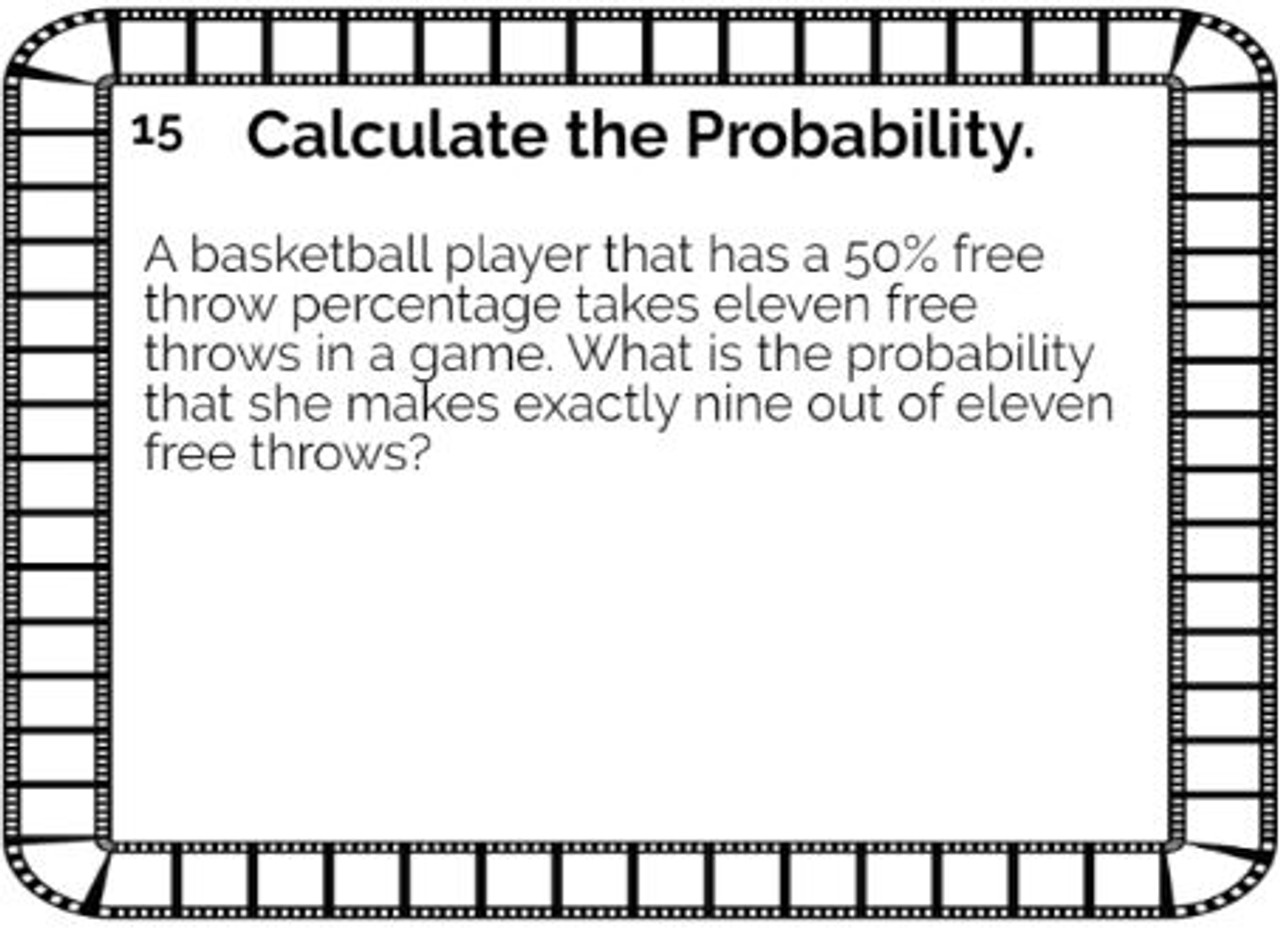 Probability involving Permutations and Combinations: 20 Task Cards ...