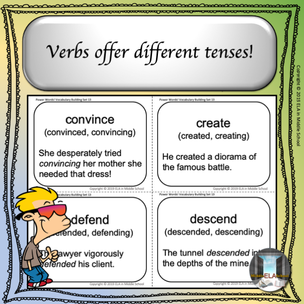 Power Words! Vocabulary Building and Word Wall Set 13 - Amped Up Learning