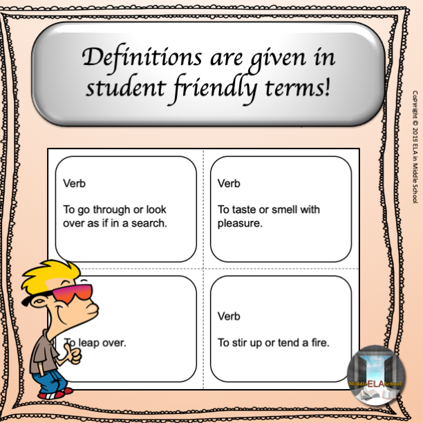 Power Words! Vocabulary Building Flashcards and Word Wall Introductory ...