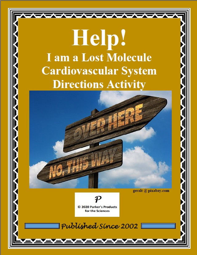 Help! Lost Molecule Cardiovascular System Directions Activity Set ...
