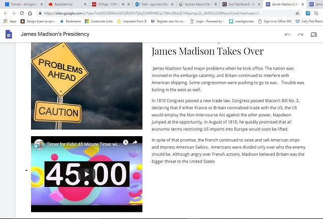 James Madison's Presidency Digital Breakout - Amped Up Learning