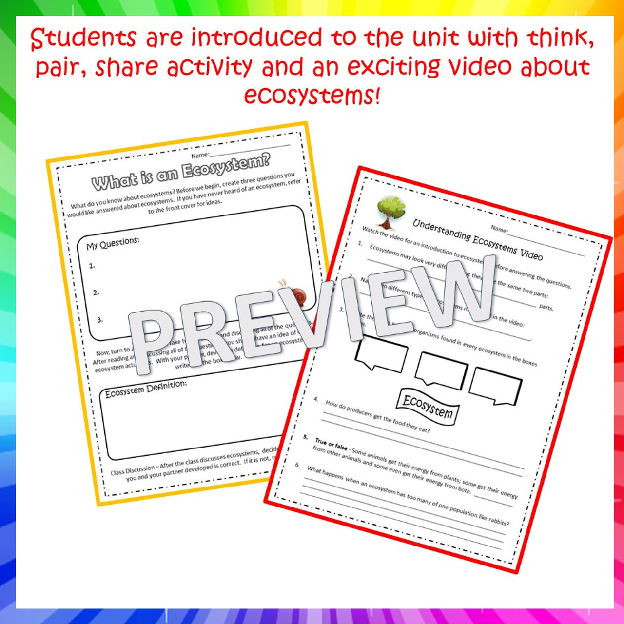 Ecosystems: Complete 5th Grade Unit (NGSS Aligned) - Amped Up Learning