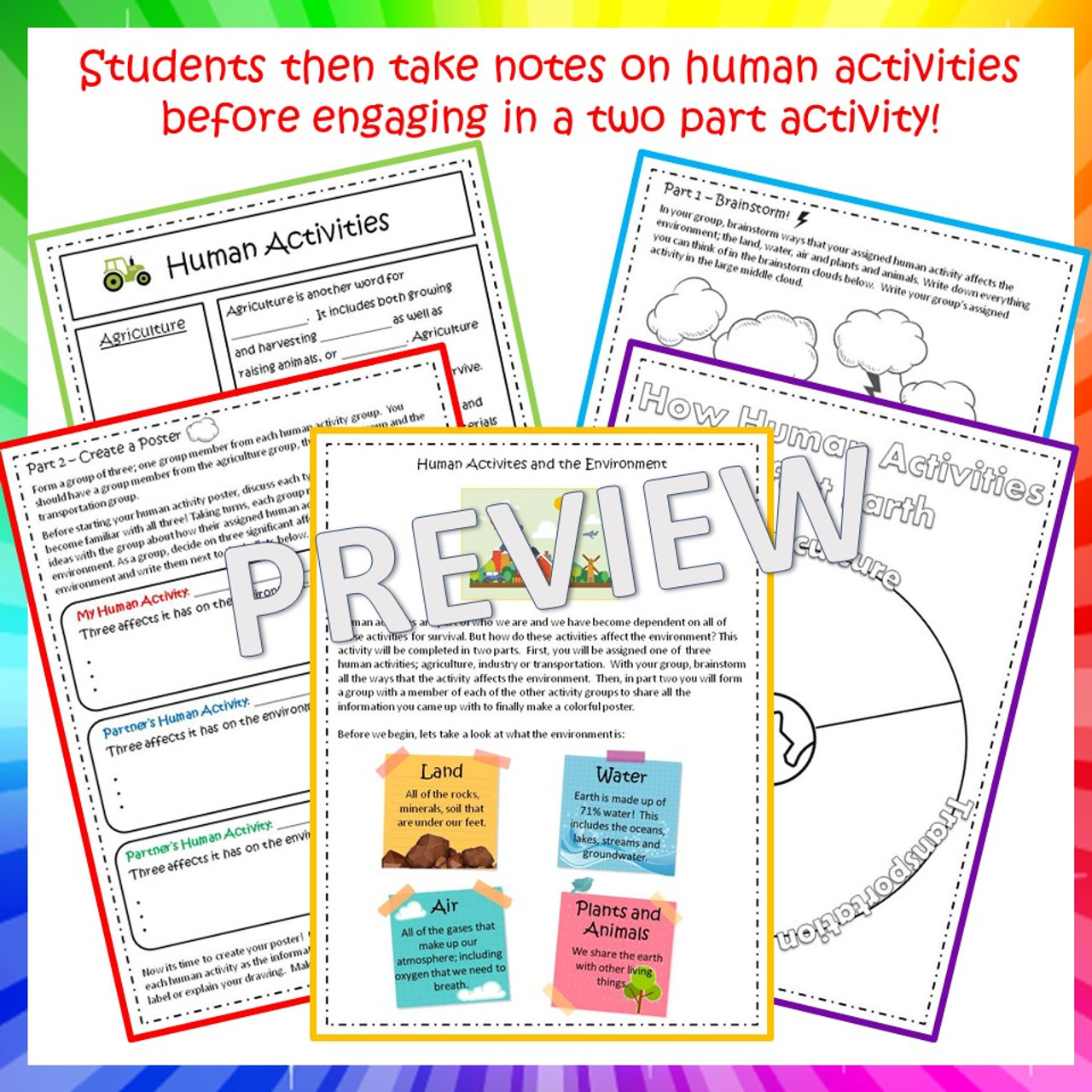 Earth and Human Activity Complete Unit - Amped Up Learning
