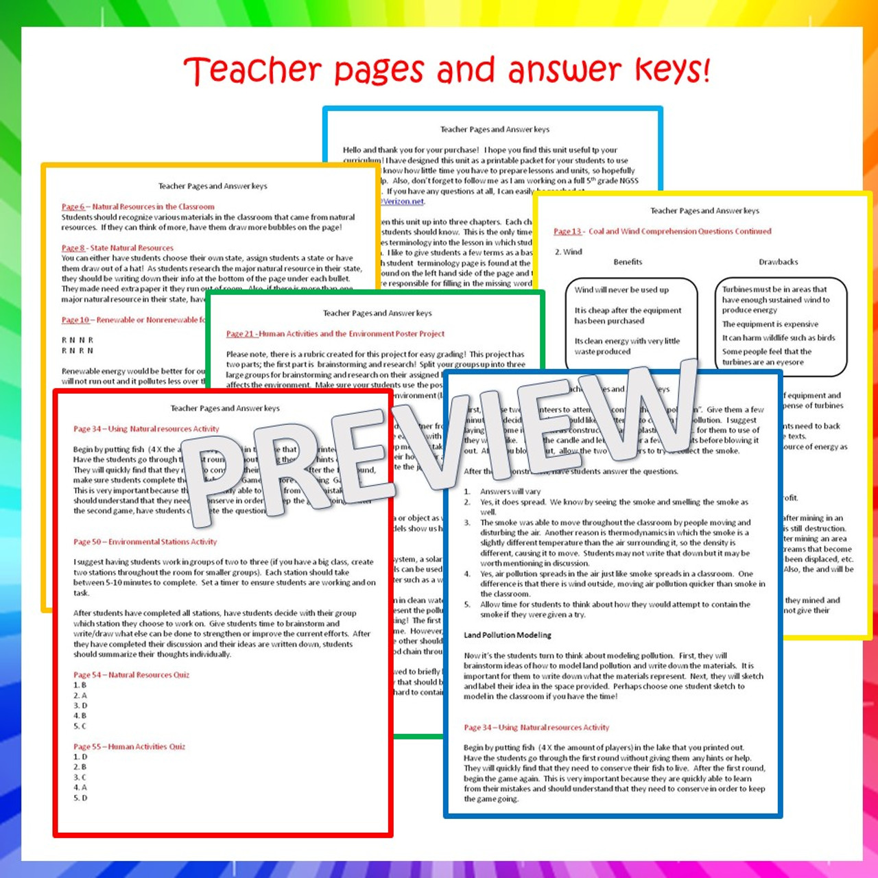 Earth and Human Activity Complete Unit - Amped Up Learning