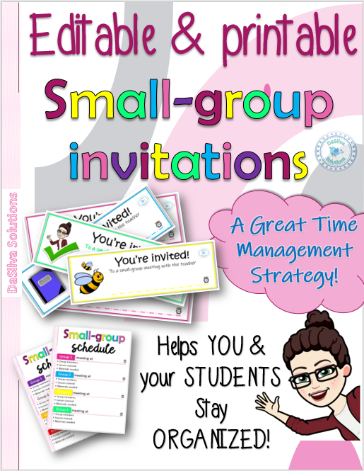 Small group invitations time management tool - Amped Up Learning