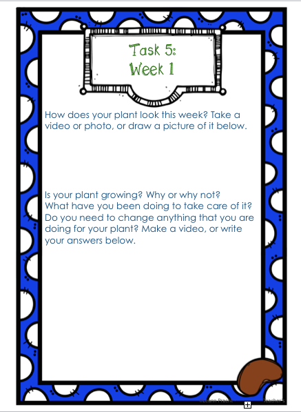 Distance Learning - Plant a Seed! - Amped Up Learning