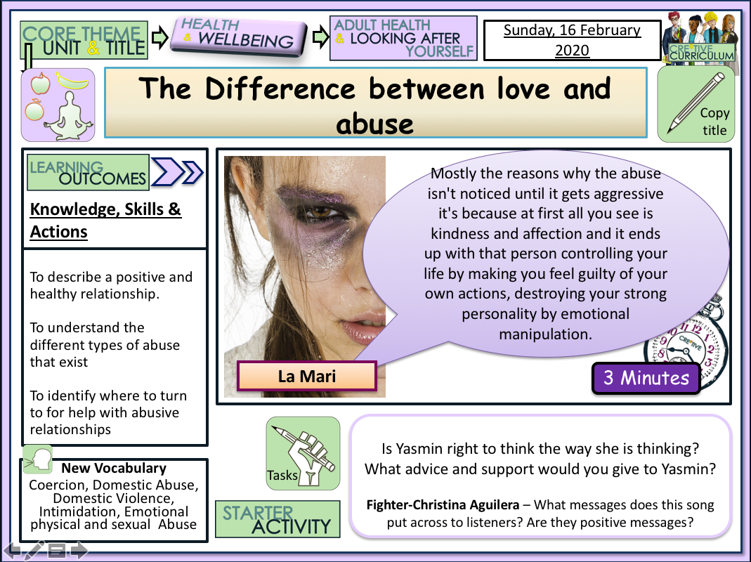 Love and Abuse are Different - Amped Up Learning