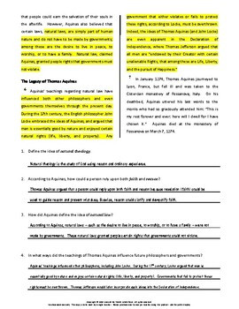 Biography: Thomas Aquinas - Amped Up Learning