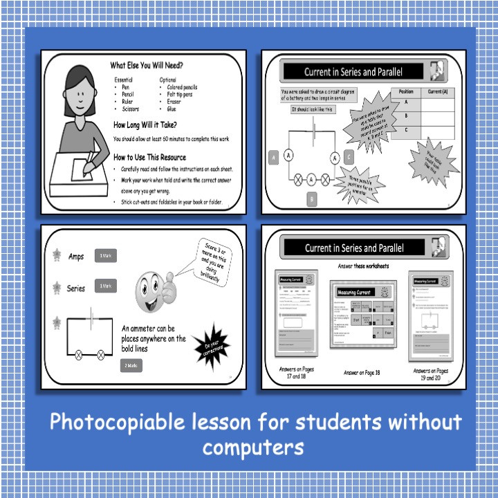 Current in Series and Parallel Circuits Distance Learning for Middle ...