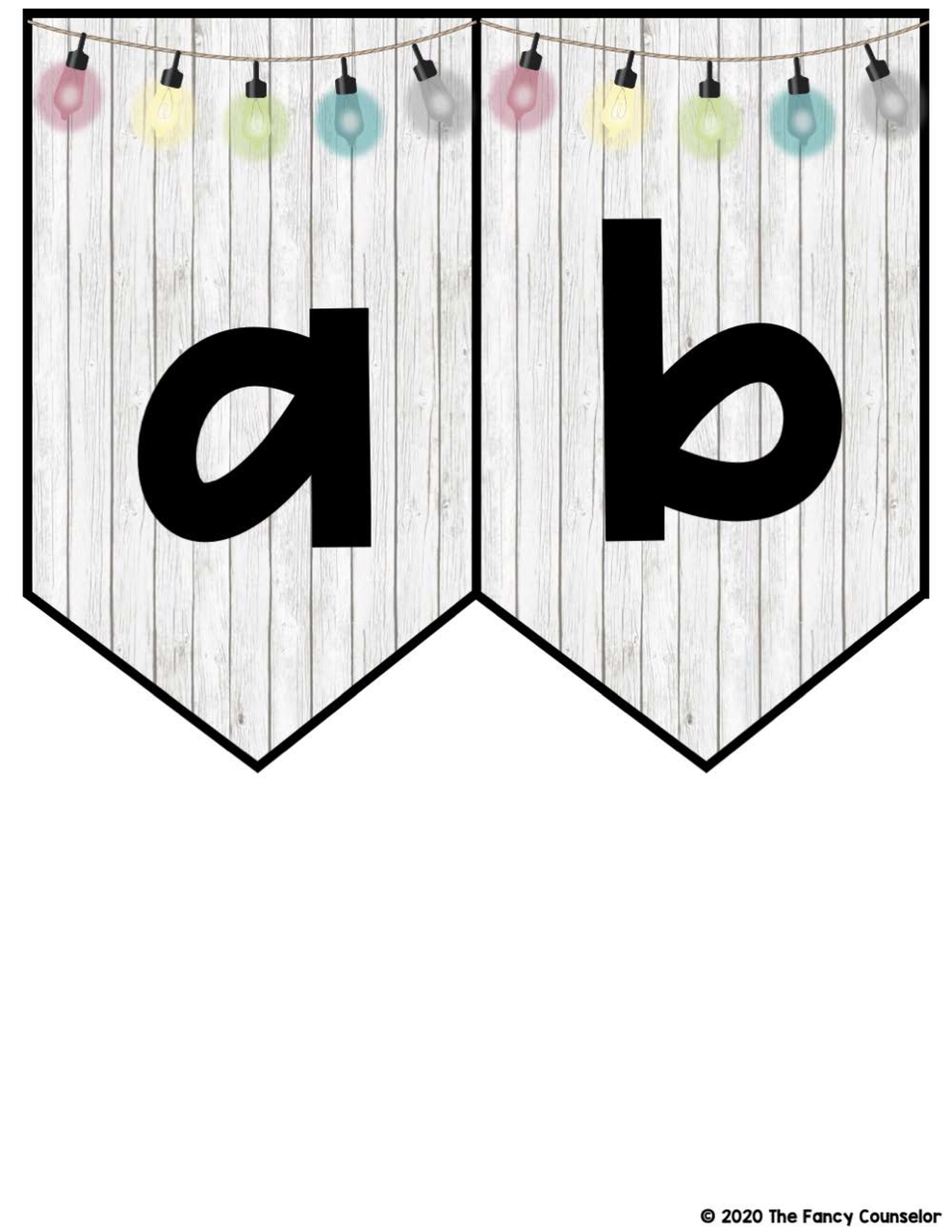 Shiplap and Porch Lights Farmhouse Rustic Banner Classroom Decor ...