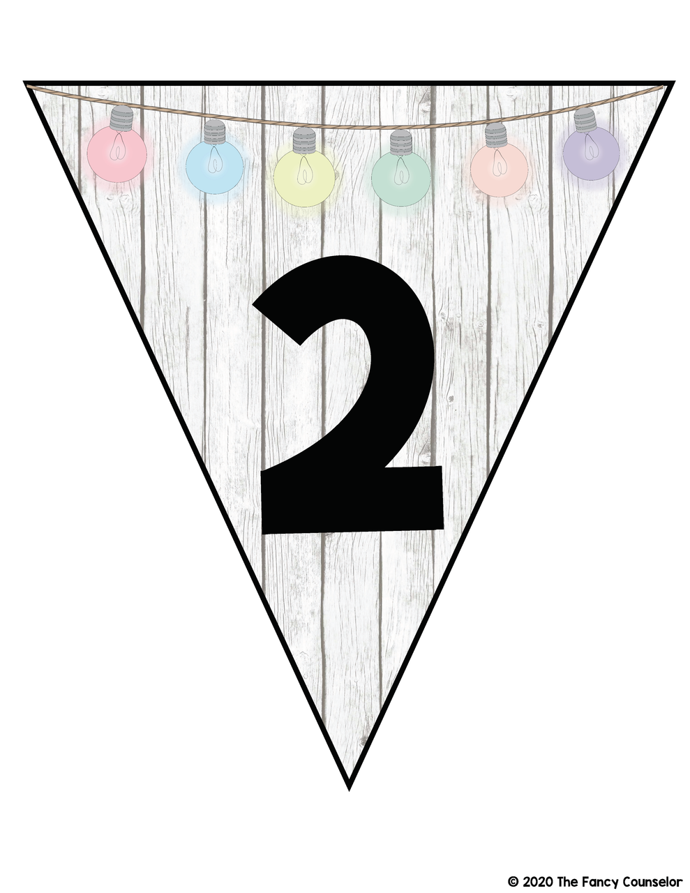 Farmhouse Rustic Banner Numbers Classroom Decor - Amped Up Learning