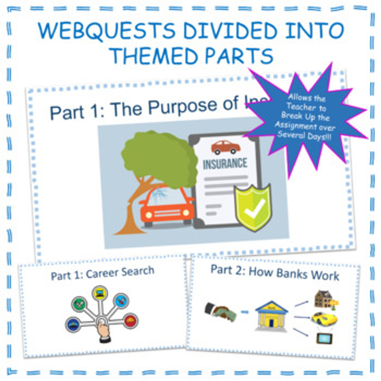 Bundle of Personal Finance Economic Webquests Economics Printable or ...