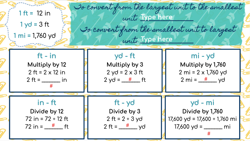 Measurement Customary System Length Digital Project - Amped Up Learning