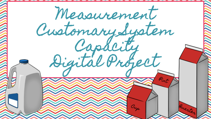 Measurement Customary System Capacity Digital Project - Amped Up Learning