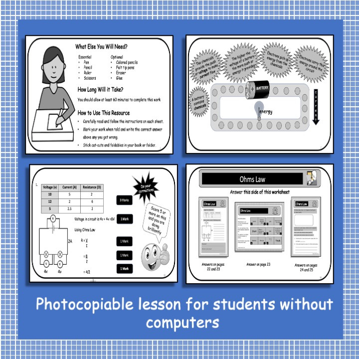 Current Electricity - Ohms Law Distance Learning for Middle School ...