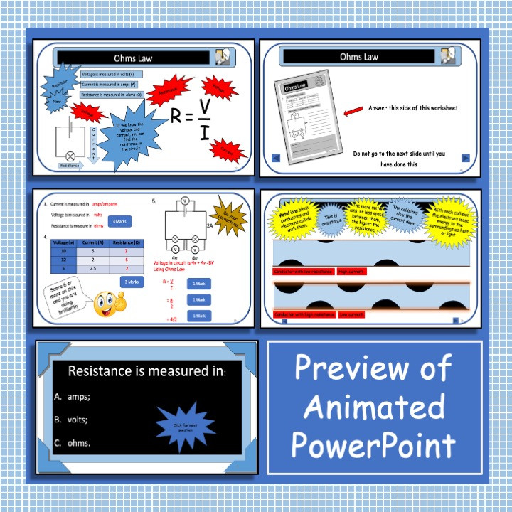Current Electricity - Ohms Law Distance Learning for Middle School ...