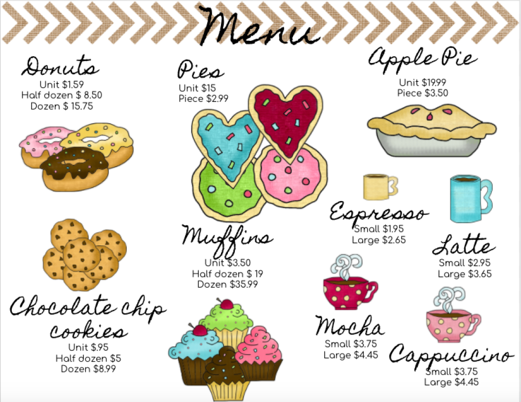 Create Your own Bakery Shop. Fractions and Decimals. - Amped Up Learning