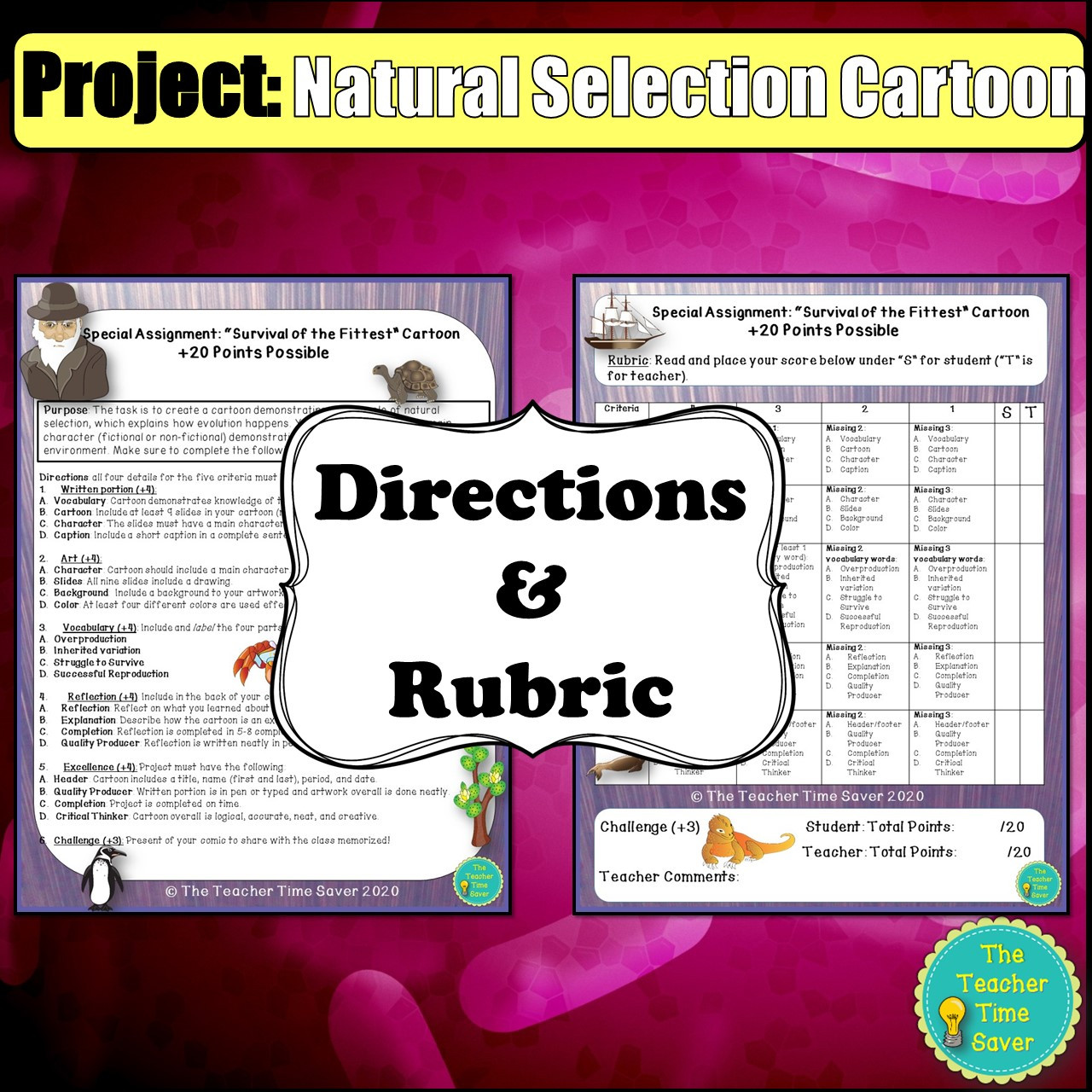 Evolution and Natural Selection Notebook Bundle - Amped Up Learning