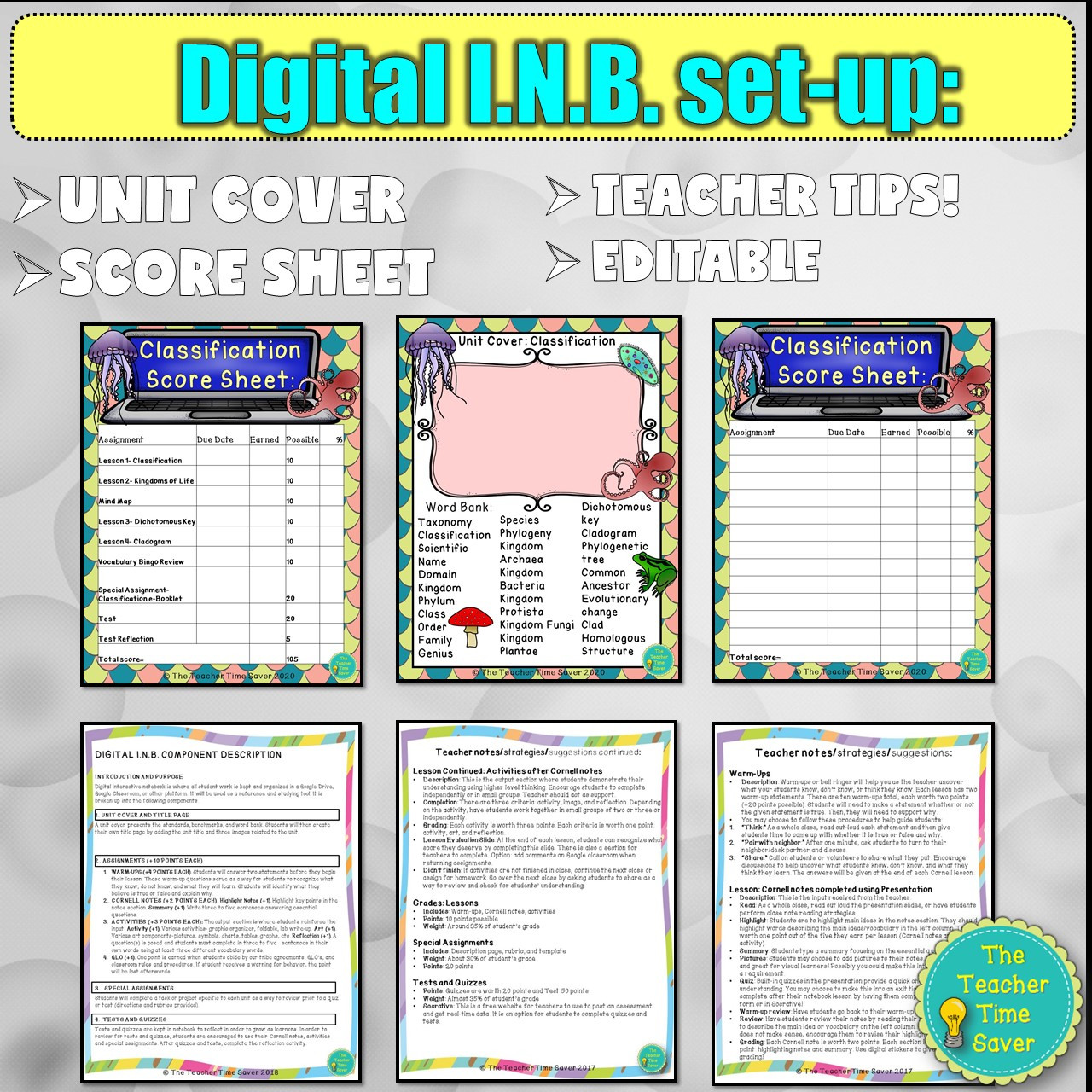 CLASSIFICATION- BIOLOGY DISTANCE LEARNING NOTEBOOK - Amped Up Learning