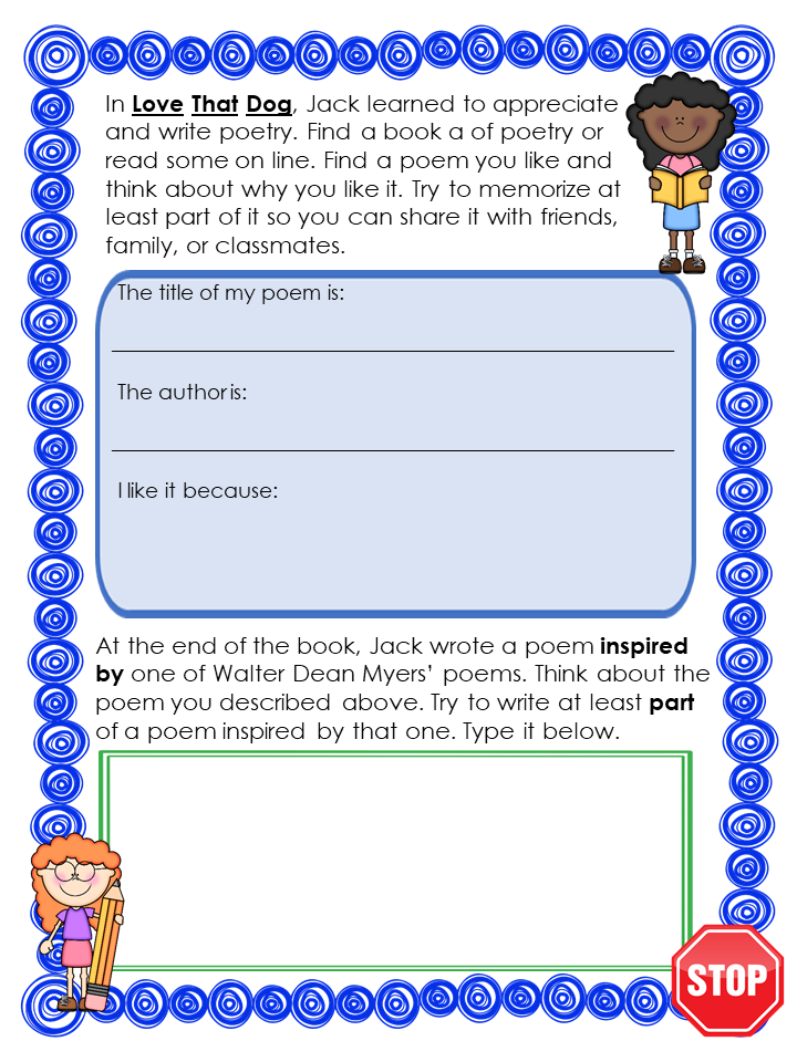 Love That Dog Digital Novel Study in Google Slides - Amped Up Learning